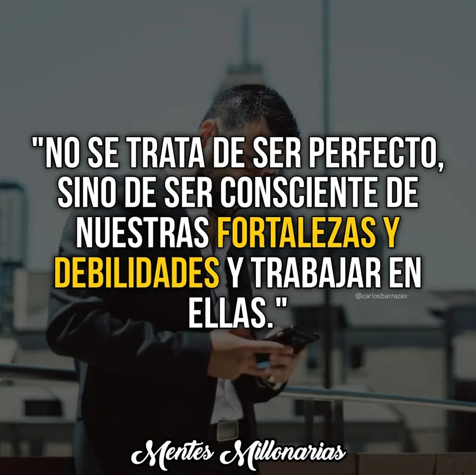 No se trata de ser perfecto. 🤷👌